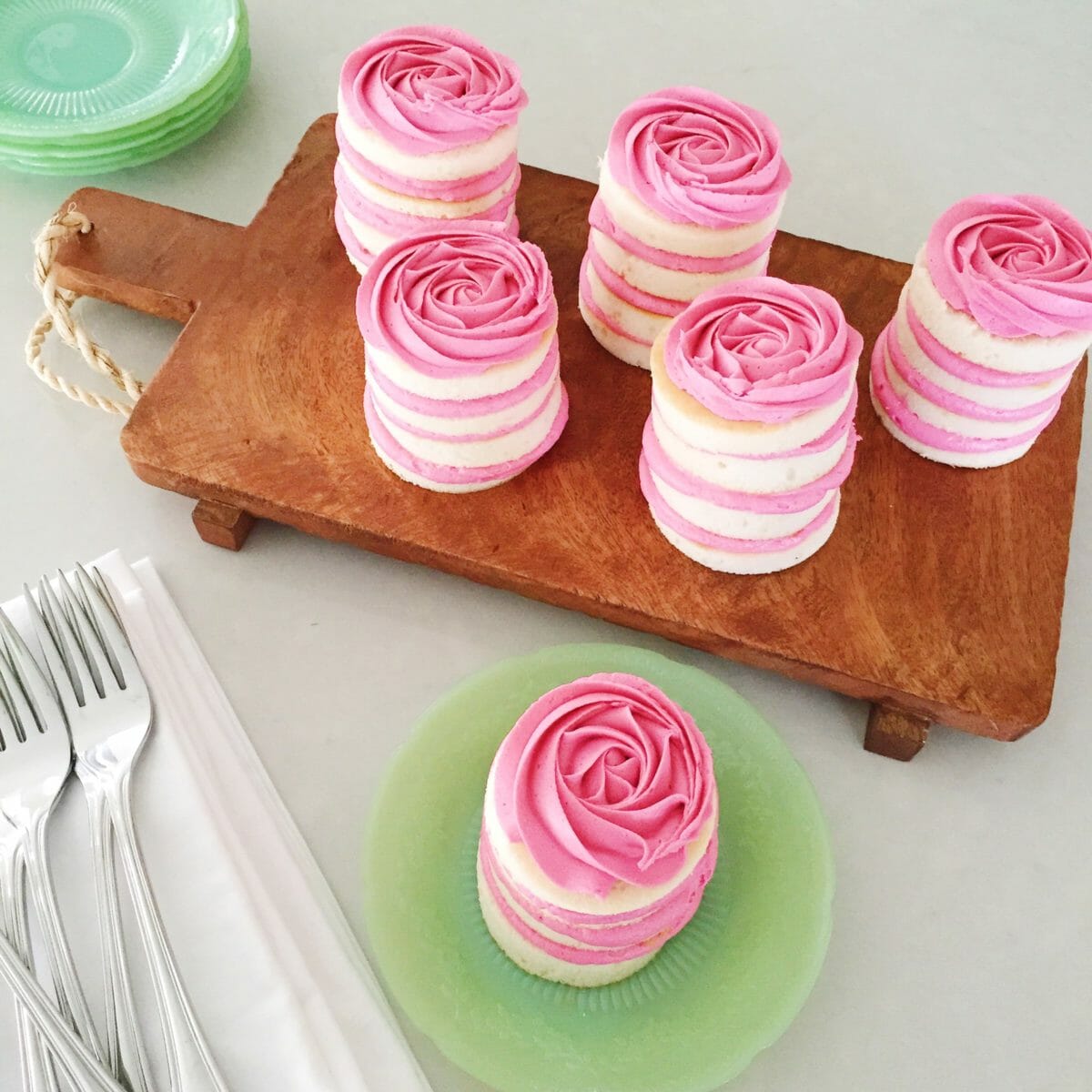 Mini Rose Cake Recipe | Mother’s Day Treat - Jenny Cookies