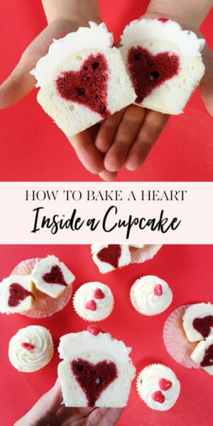 How to Bake a Heart Inside a Cupcake - Jenny Cookies