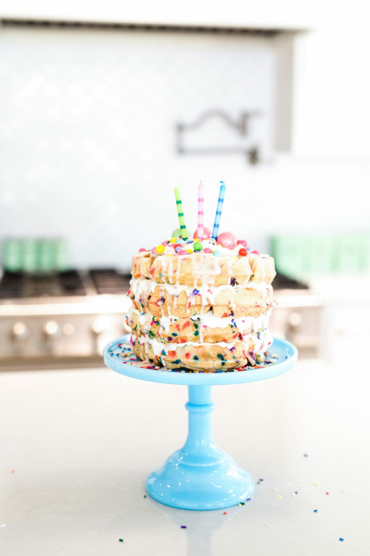 How to Make a Waffle CAKE - Jenny Cookies