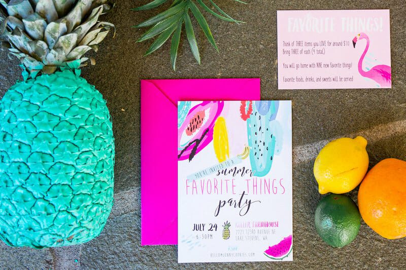 How To Host a Summer Favorite Things Party - Jenny Cookies