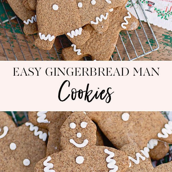 Easy Gingerbread Man Cookies - Jenny Cookies