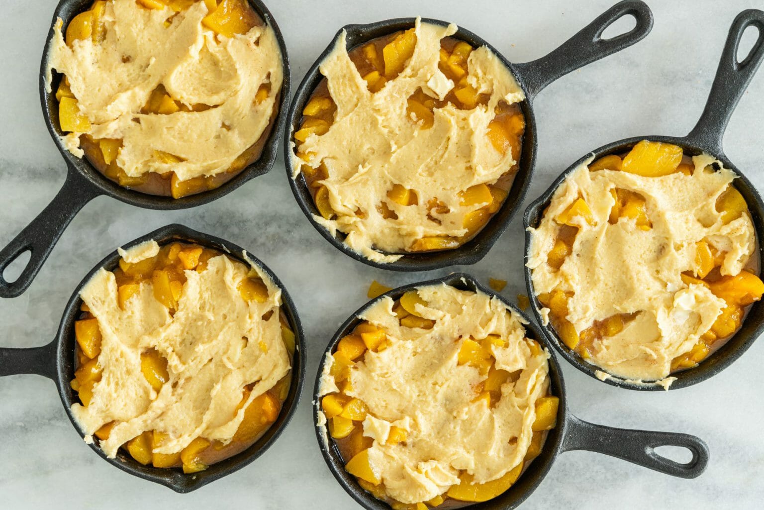 Easy Skillet Peach Slump - Jenny Cookies