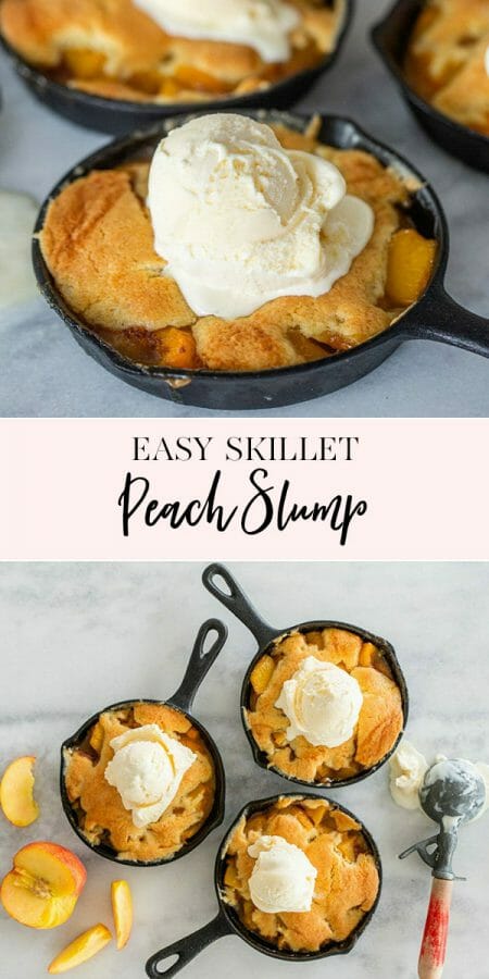 Easy Skillet Peach Slump - Jenny Cookies