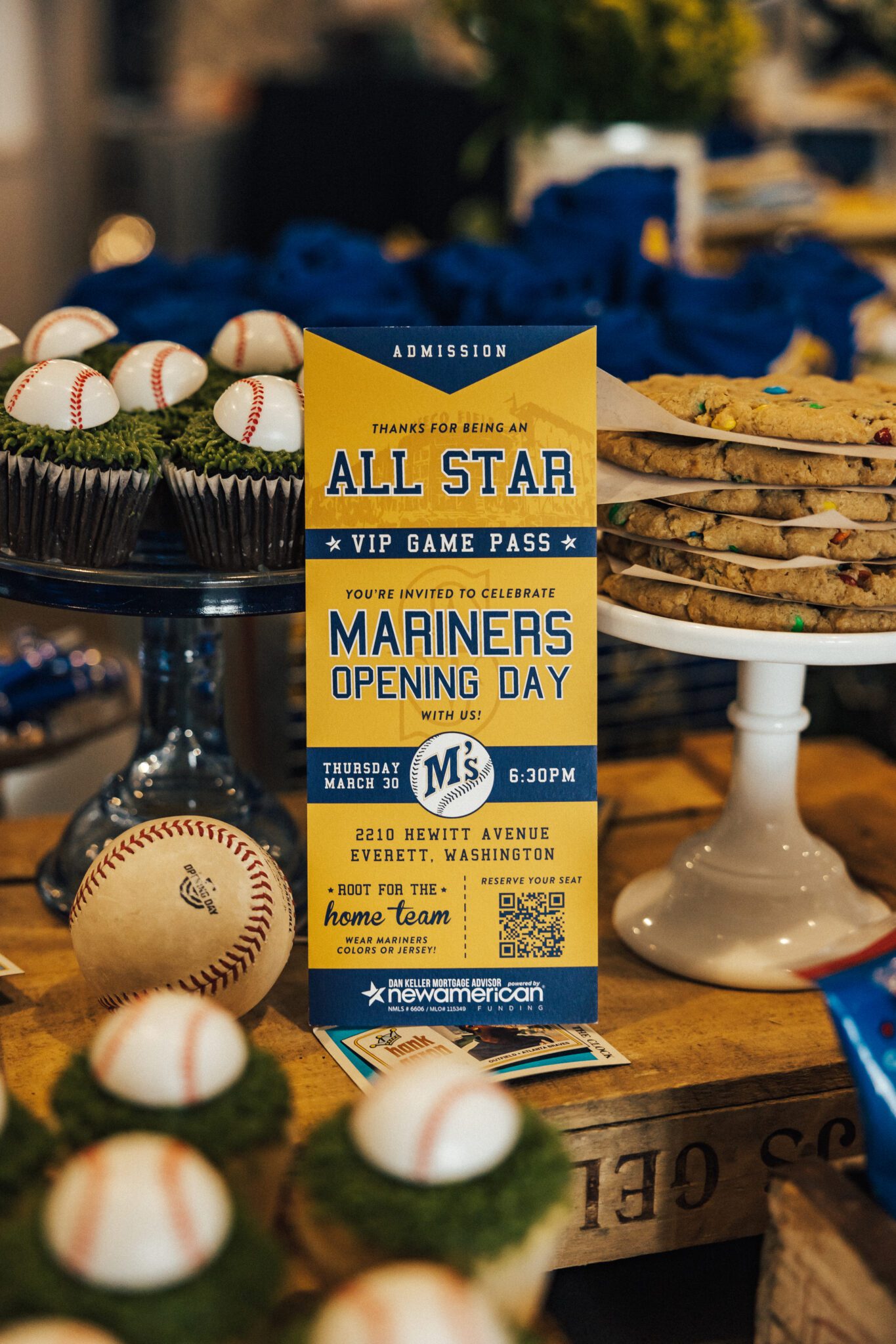 Mariners Baseball Watch Party - Jenny Cookies