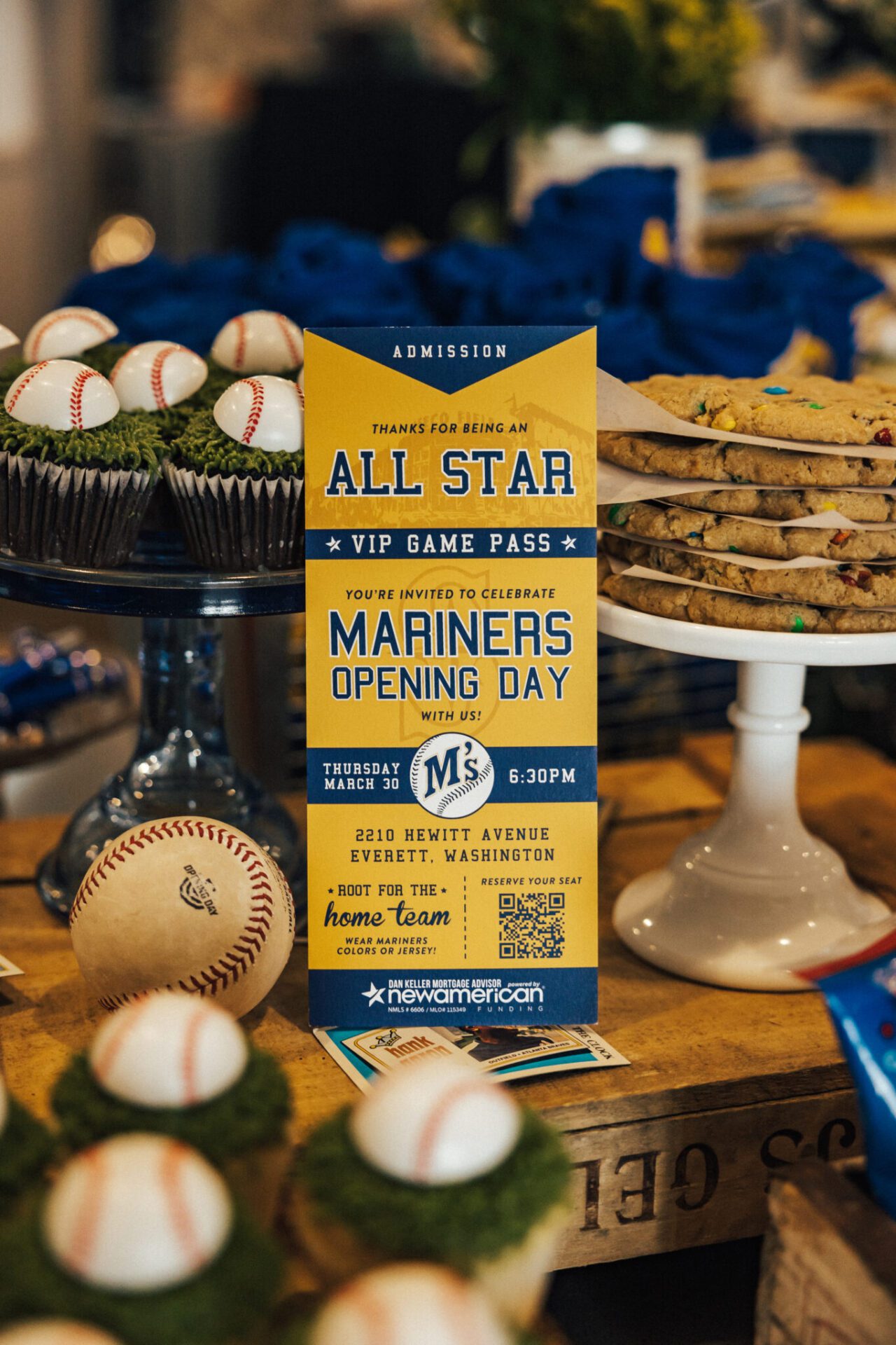 Mariners Baseball Watch Party - Jenny Cookies